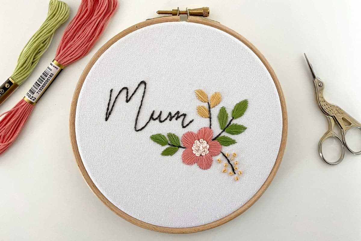 DIY Mother's Day Gift Idea: Easy Embroidery Hoop - Makenstitch