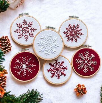 Easy Snowflake Embroidery Pattern Tutorial - Makenstitch