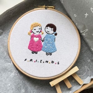 Friends Embroidery Decoration Tutorial - Makenstitch
