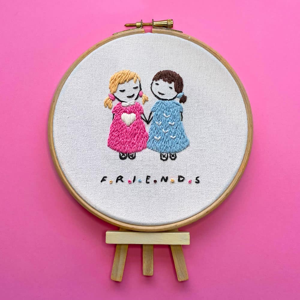 Friends Embroidery Decoration Tutorial - Makenstitch