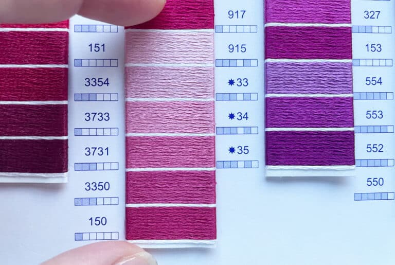 Magenta Color Codes for Embroidery - Makenstitch