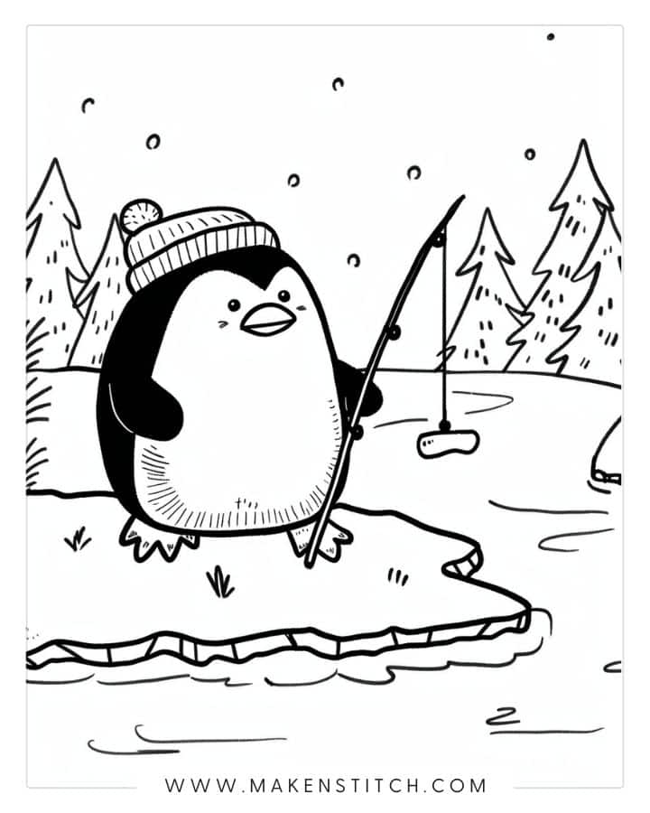 32 Penguin Coloring Pages - Makenstitch