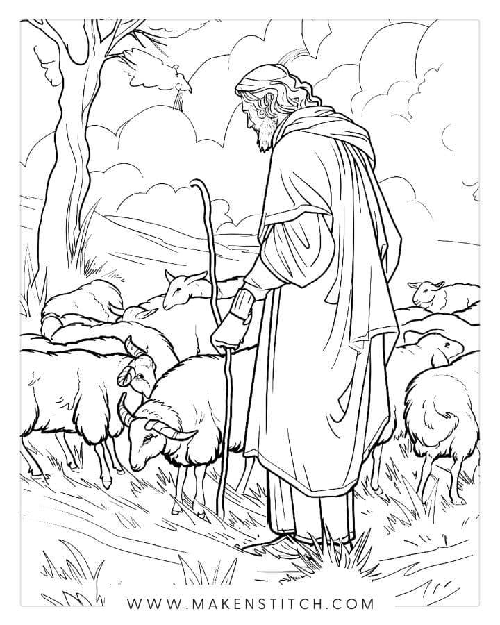 Bible Coloring Pages - Makenstitch