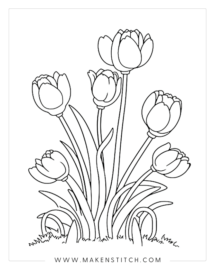Easter Coloring Pages - Makenstitch