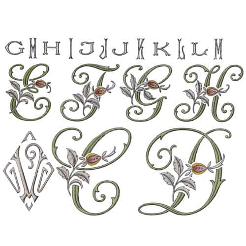Free Printables Letters And Monograms - Makenstitch