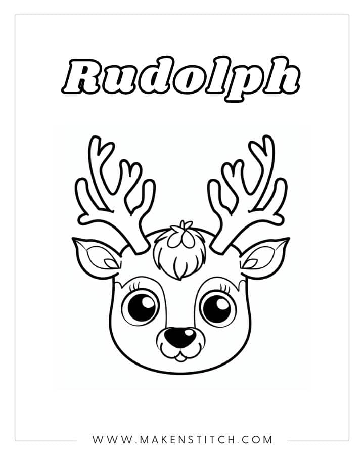 Rudolph Coloring Pages (20 Free Printables) - Makenstitch