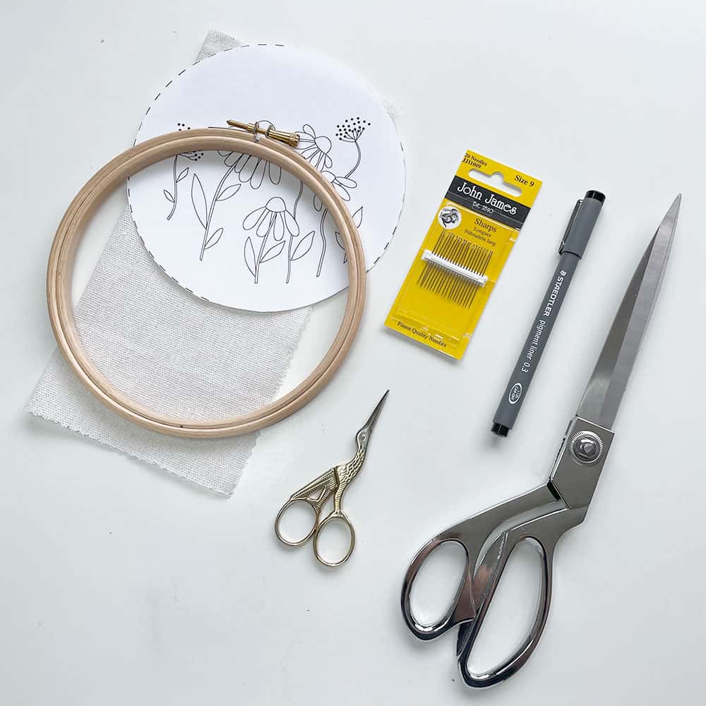 Hand Embroidery Supplies Essential for Beginners - Makenstitch