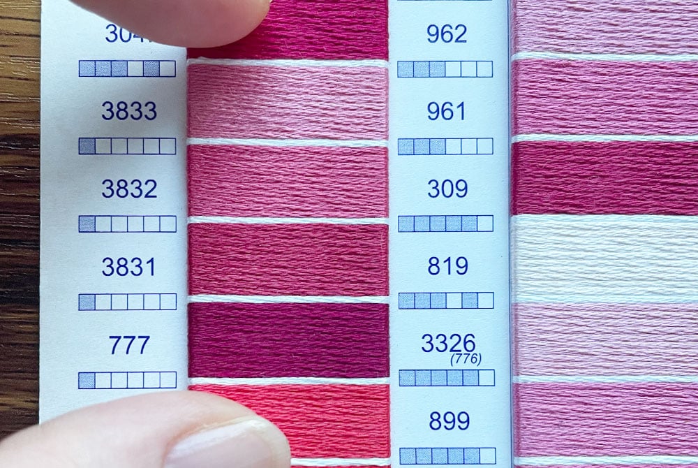Magenta Color Codes for Embroidery - Makenstitch