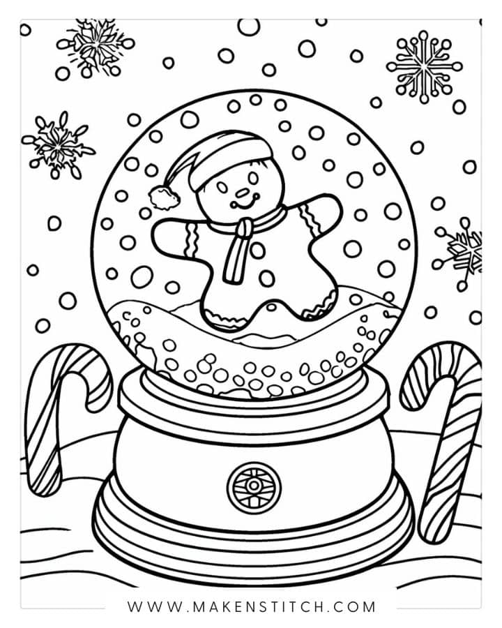 32 Gingerbread Man Coloring Pages - Makenstitch
