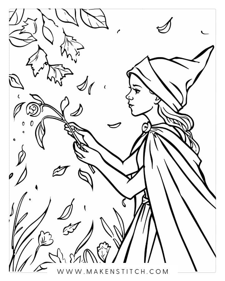 Fairy Coloring Pages - Makenstitch