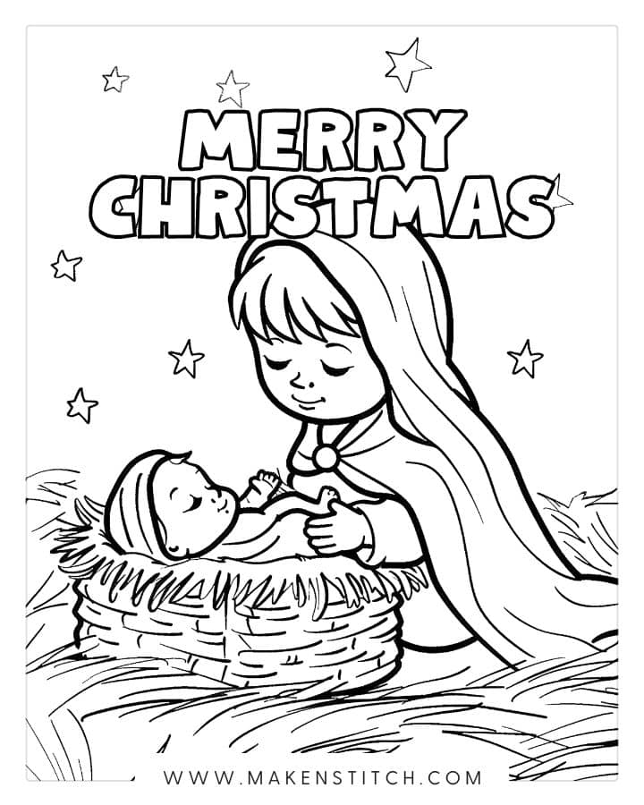 Jesus Coloring Pages - Makenstitch