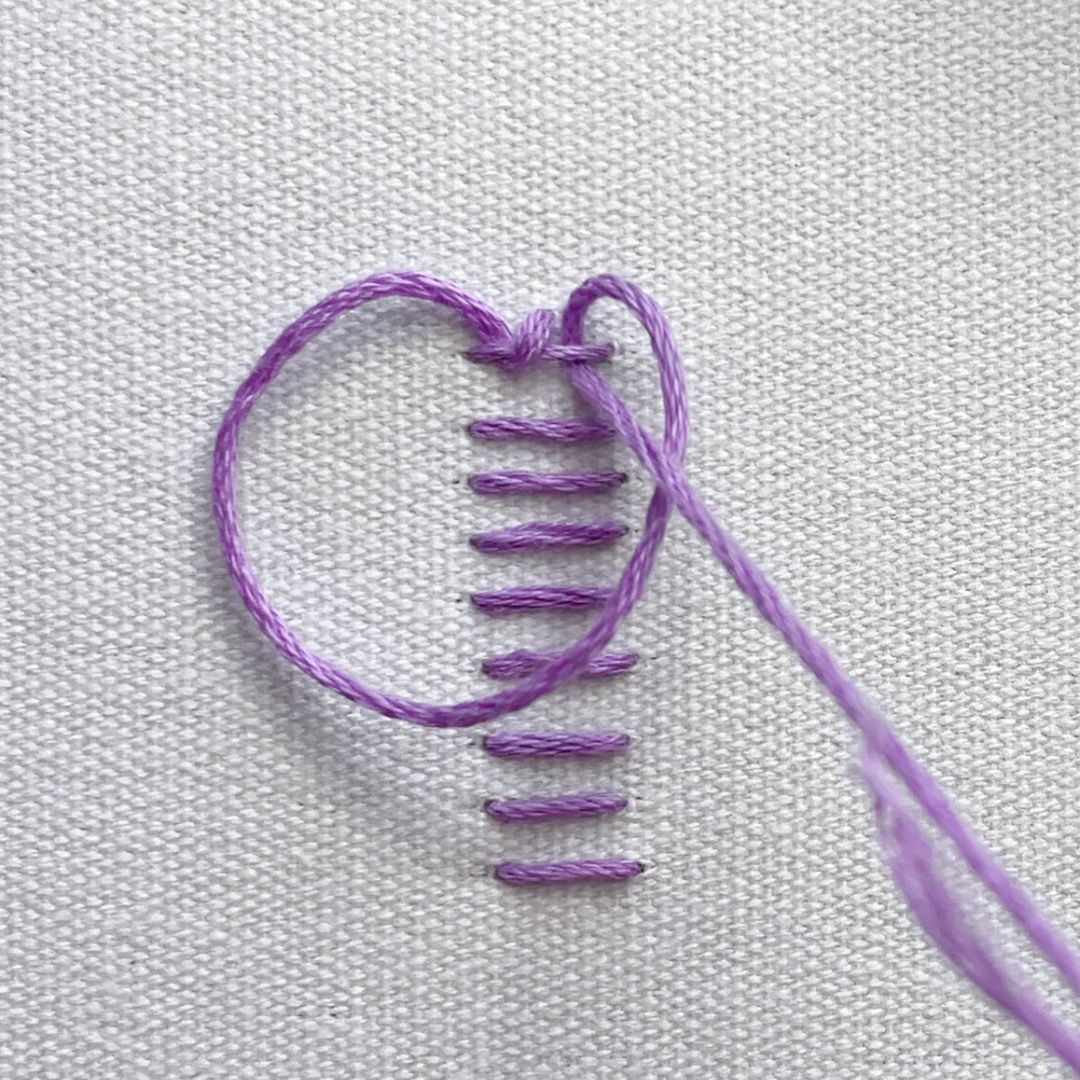 Raised Chain Stitch Band Embroidery - Makenstitch