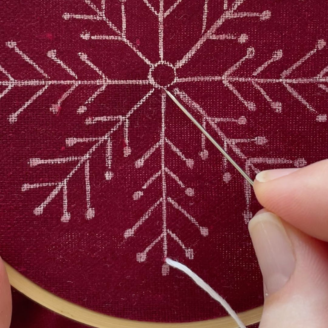 Easy Snowflake Embroidery Pattern Tutorial - Makenstitch