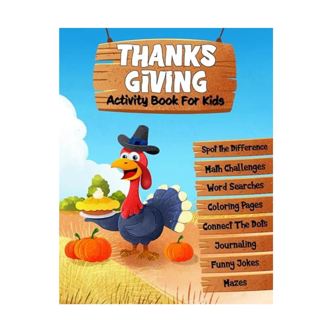 10 Thanksgiving Coloring Books with Activities - Makenstitch