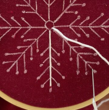 Easy Snowflake Embroidery Pattern Tutorial - Makenstitch