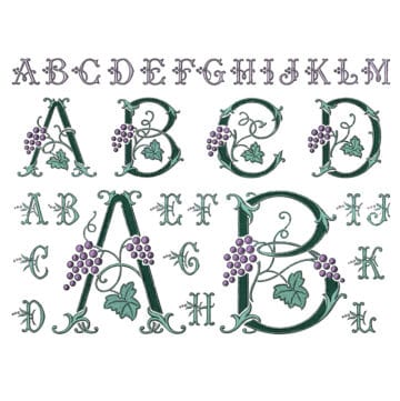 Free Printables Letters And Monograms - Makenstitch