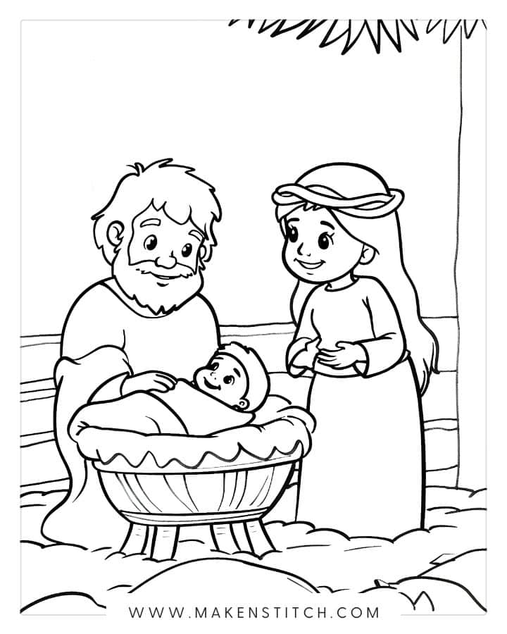 Jesus Coloring Pages - Makenstitch