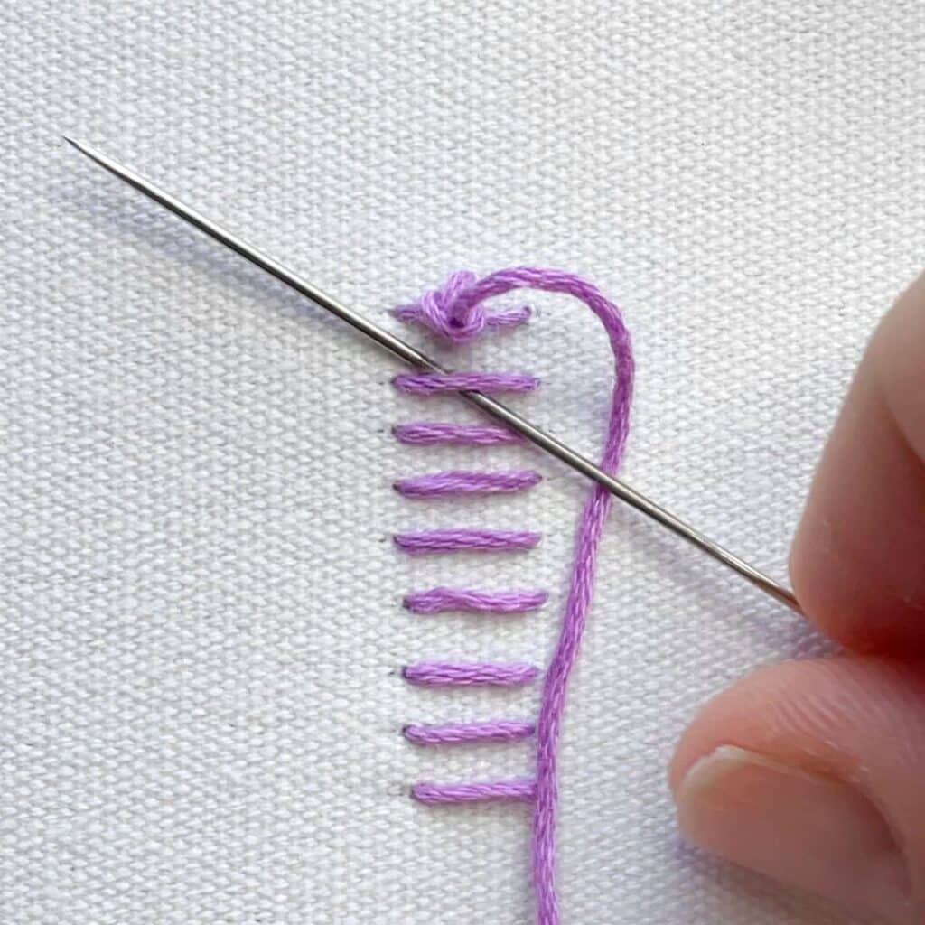 Raised Chain Stitch Band Embroidery - Makenstitch