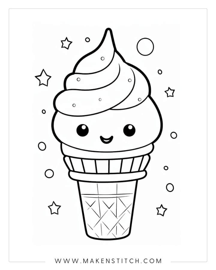 Summer Coloring Pages - Makenstitch