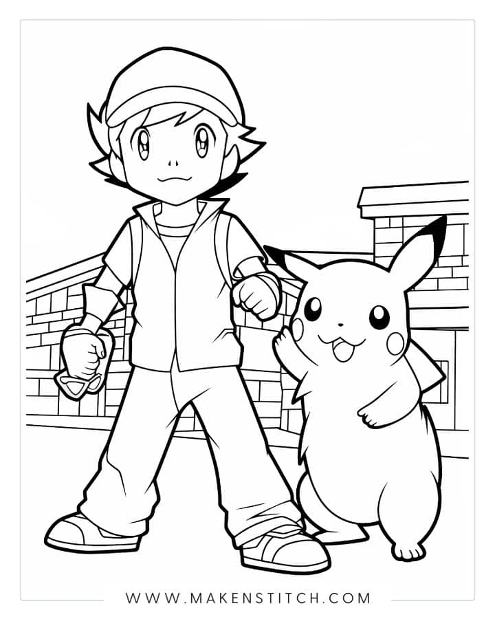 Pokemon Coloring Pages - Makenstitch