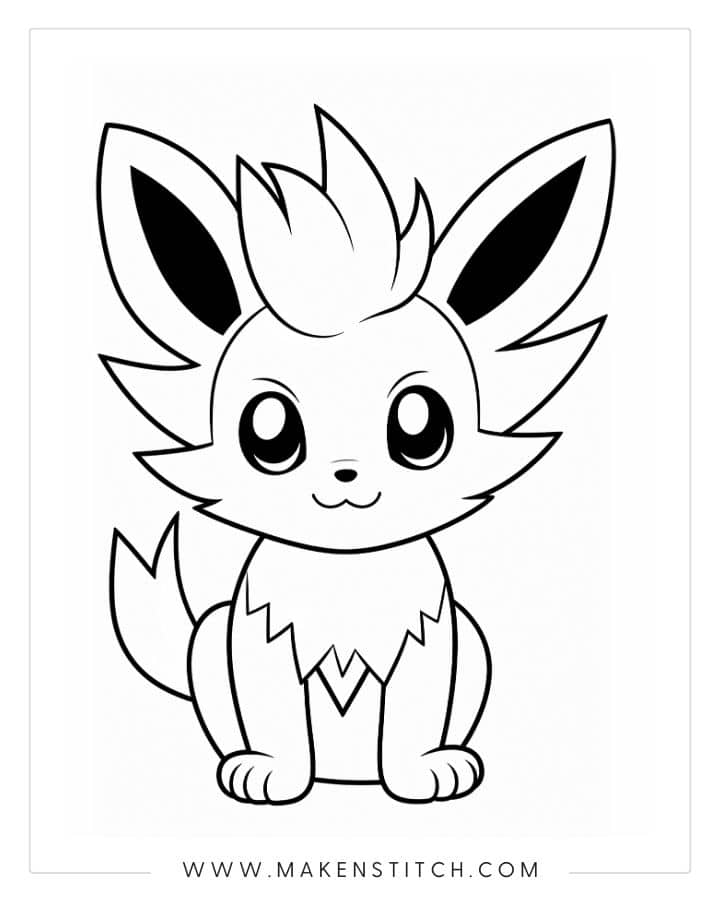Pokemon Coloring Pages - Makenstitch