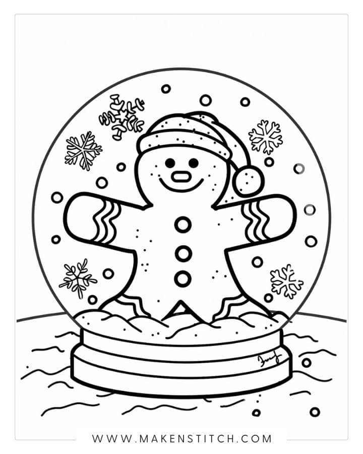 32 Gingerbread Man Coloring Pages - Makenstitch