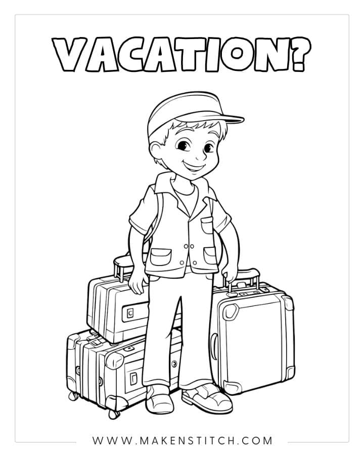 Summer Coloring Pages - Makenstitch