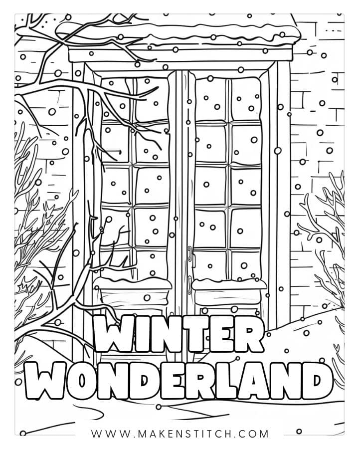 42 Winter Coloring Pages - Makenstitch