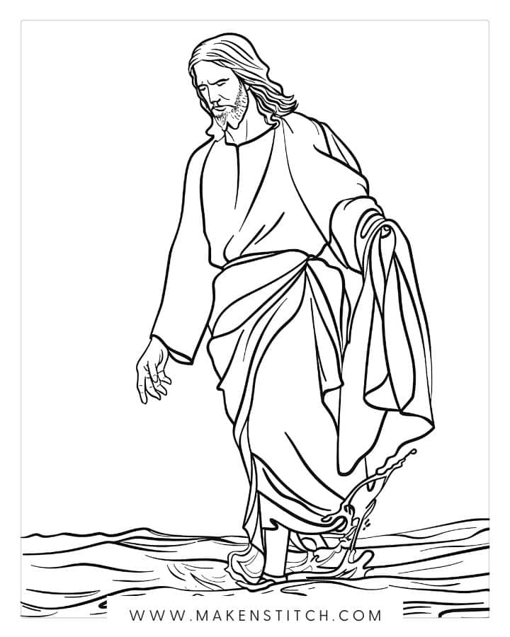 Jesus Coloring Pages - Makenstitch