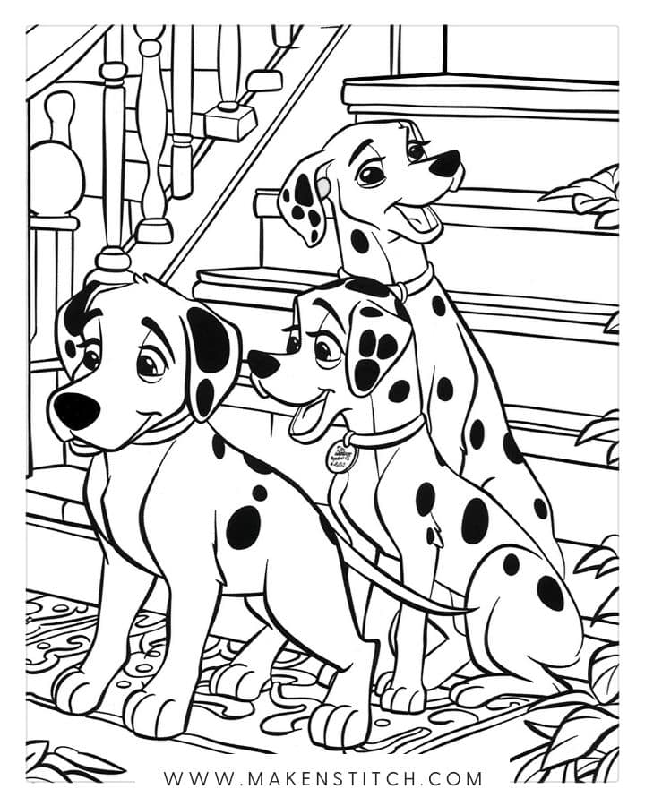 Dog Coloring Pages - Makenstitch