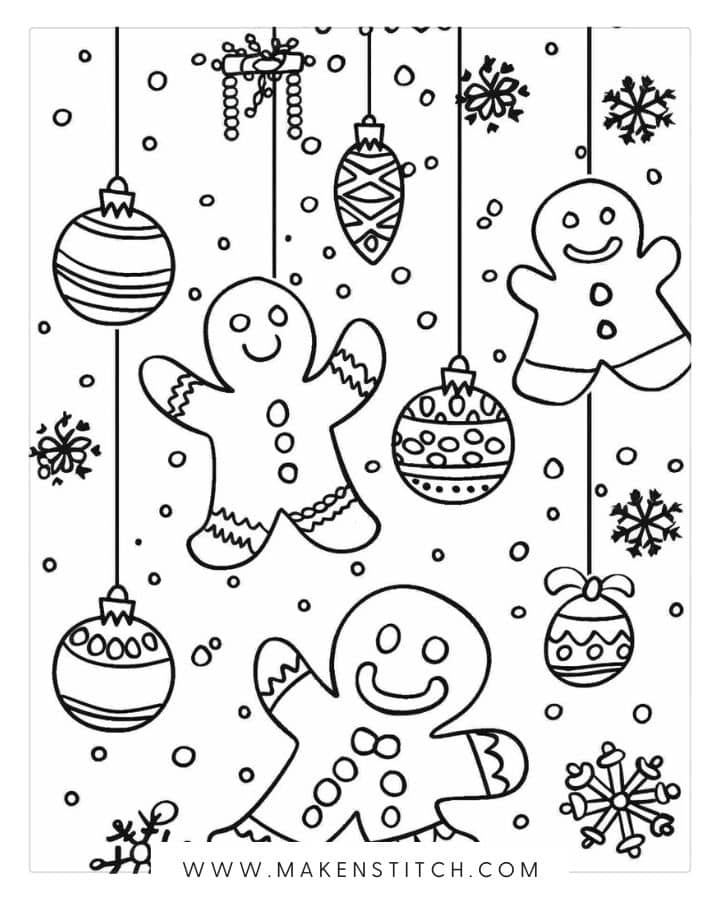 32 Gingerbread Man Coloring Pages - Makenstitch