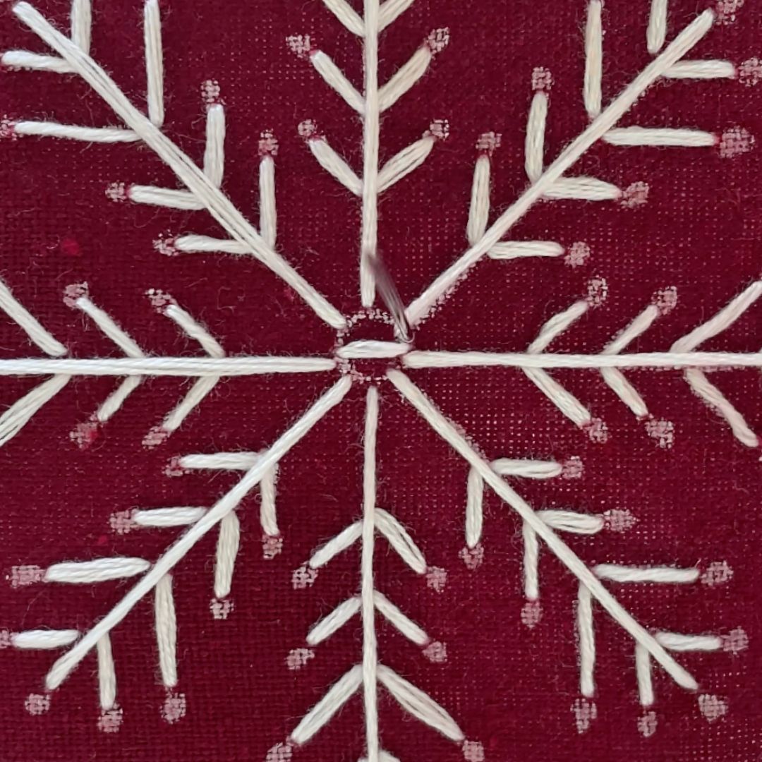 Easy Snowflake Embroidery Pattern Tutorial - Makenstitch