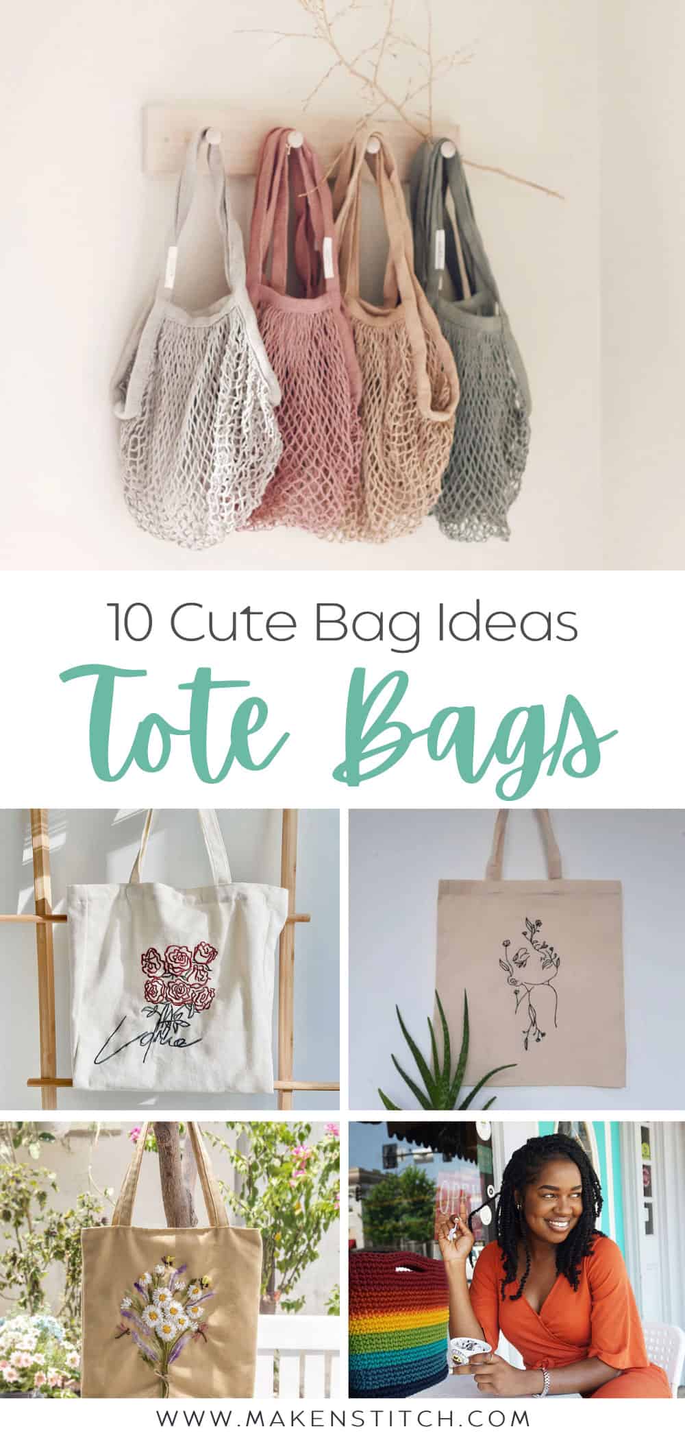 10 Cute Tote Bags for Your Daily Shopping - Makenstitch