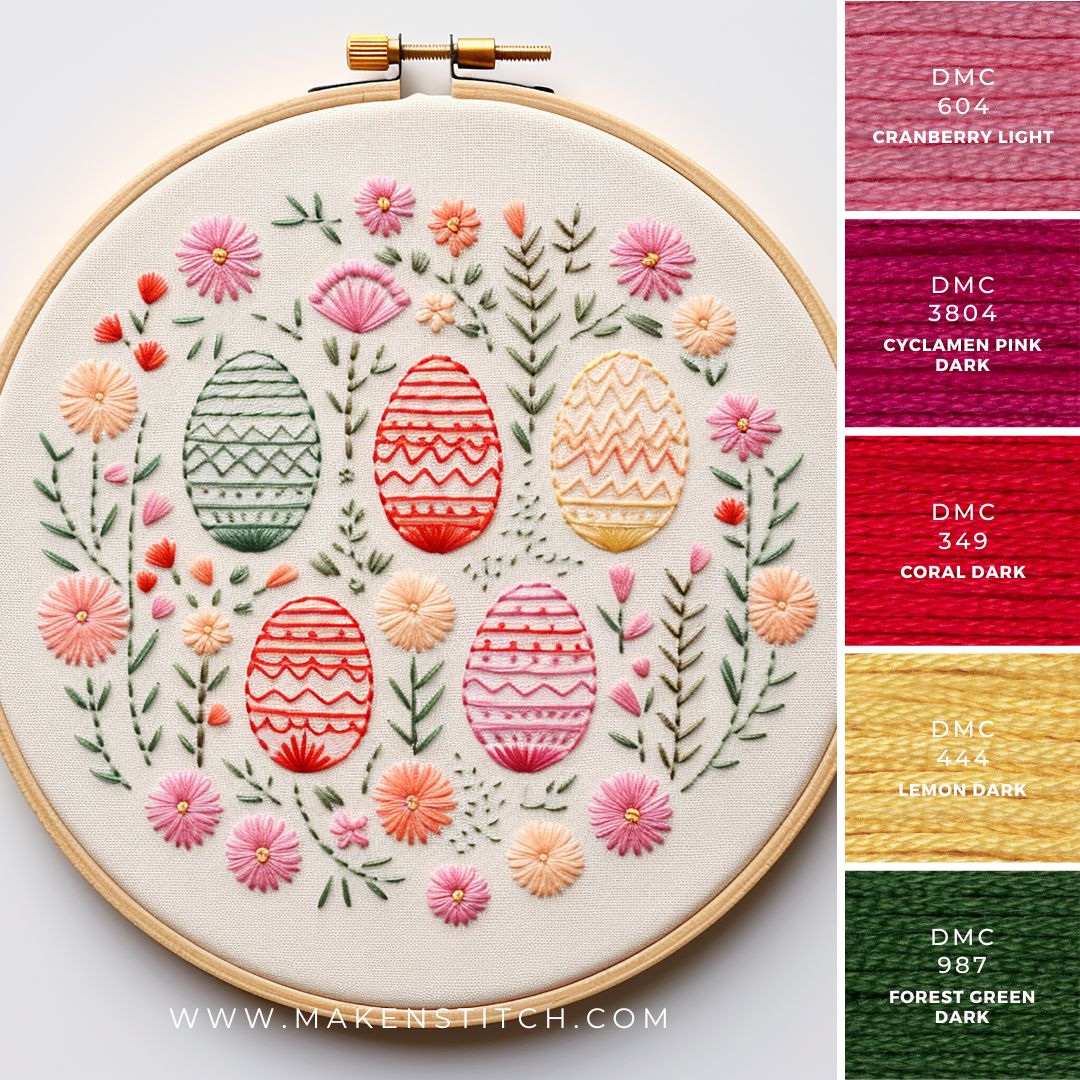 10 Easter Color Palettes for Your Embroideries - Makenstitch