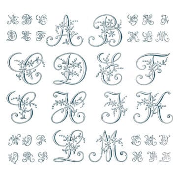 Free Printables Letters And Monograms - Makenstitch