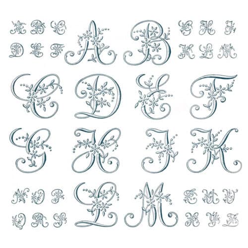 Free Printables Letters And Monograms - Makenstitch