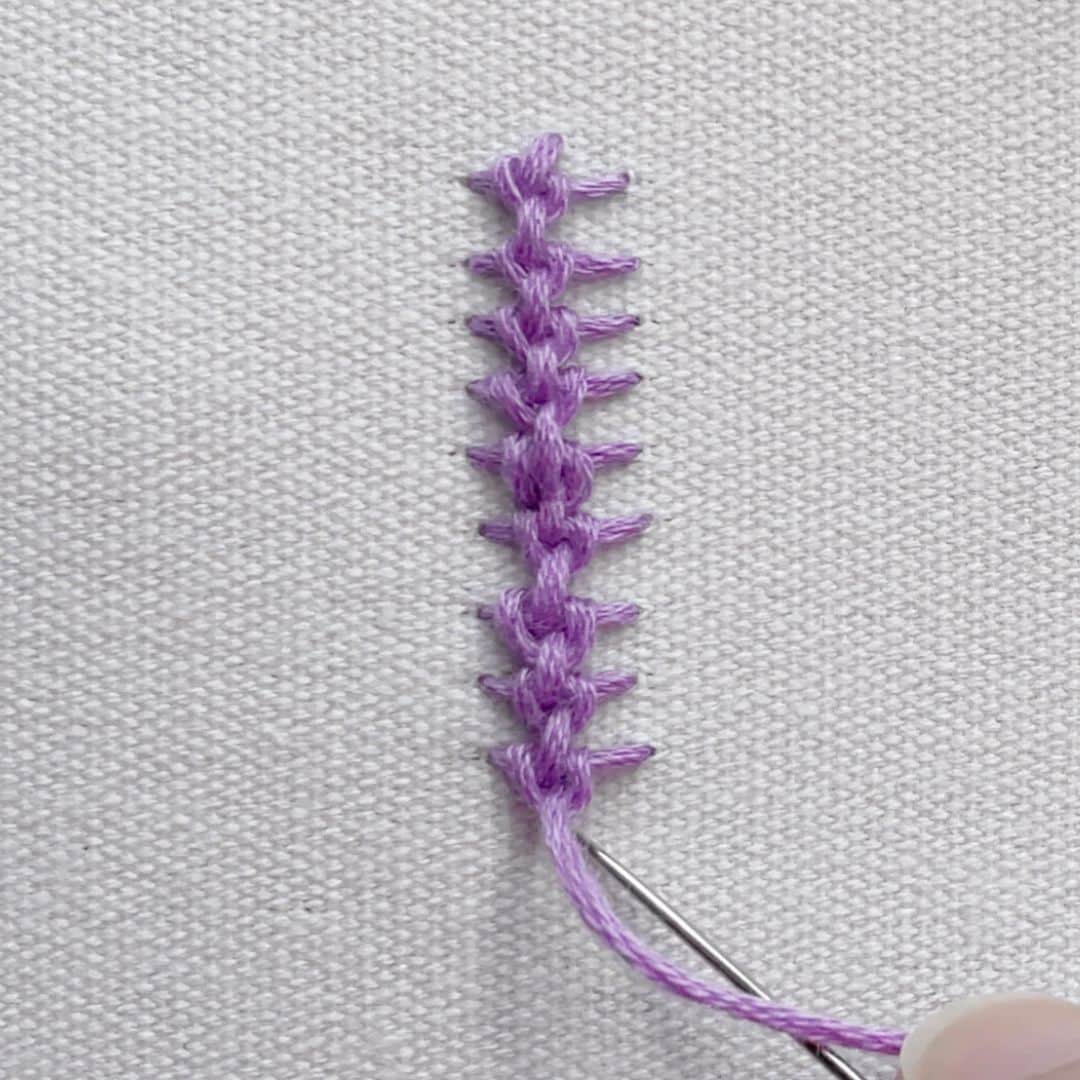 Raised Chain Stitch Band Embroidery - Makenstitch
