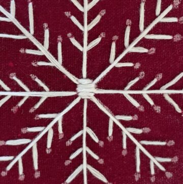 Easy Snowflake Embroidery Pattern Tutorial - Makenstitch