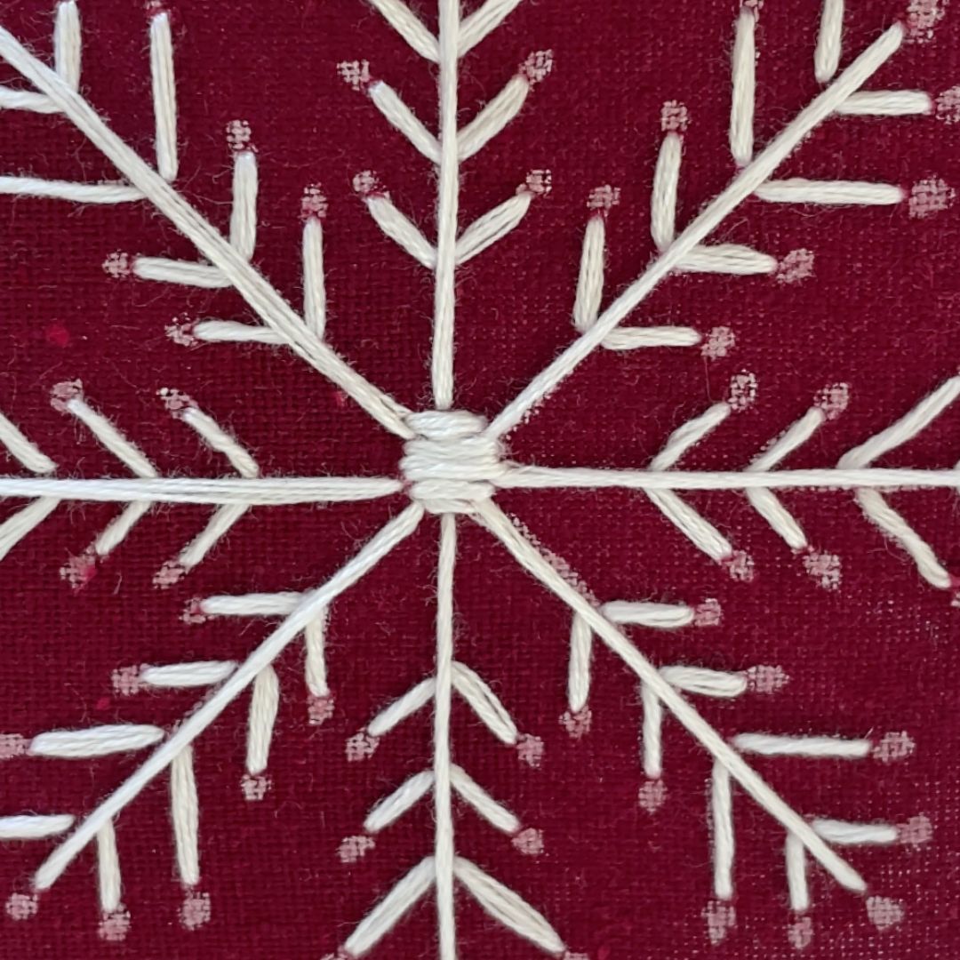 Easy Snowflake Embroidery Pattern Tutorial - Makenstitch