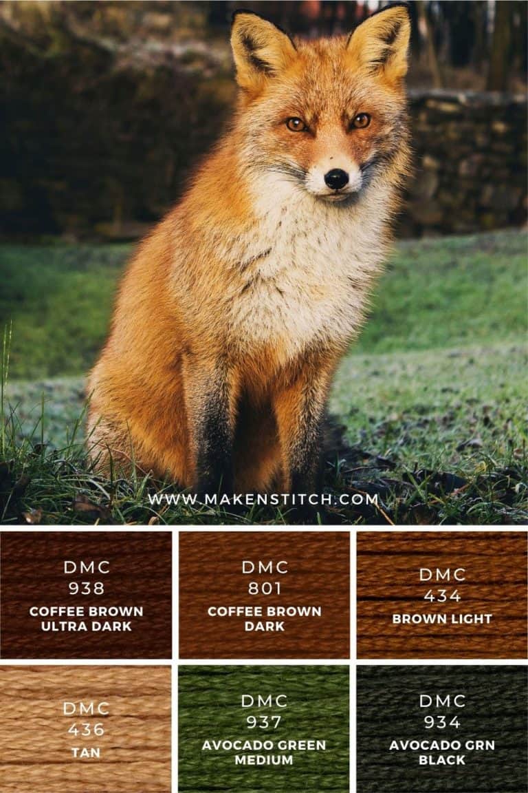 Brown Fox Stitch Color Palette - Makenstitch