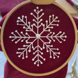 Easy Snowflake Embroidery Pattern Tutorial - Makenstitch