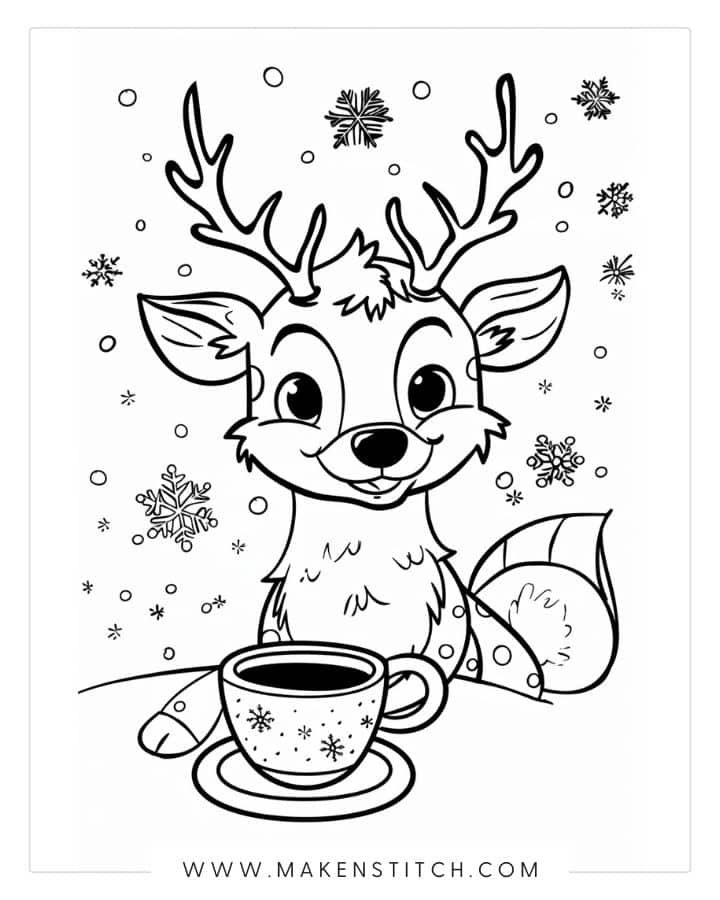 Rudolph Coloring Pages (20 Free Printables) - Makenstitch