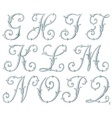 Free Printables Letters And Monograms - Makenstitch