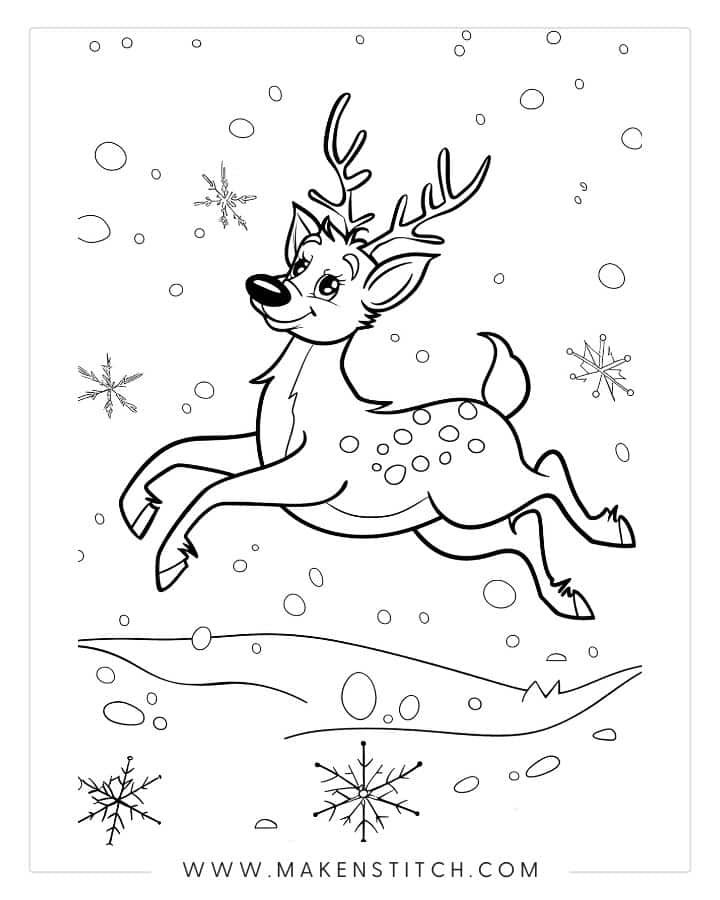 Rudolph Coloring Pages (20 Free Printables) - Makenstitch