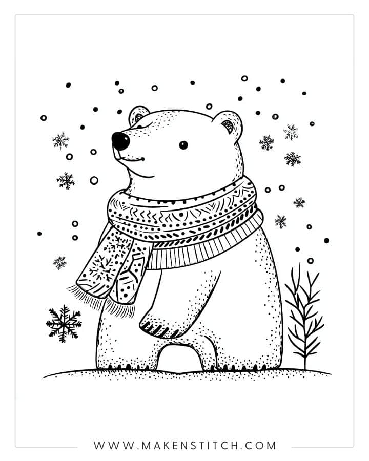 28 Snowflakes Coloring Pages - Makenstitch