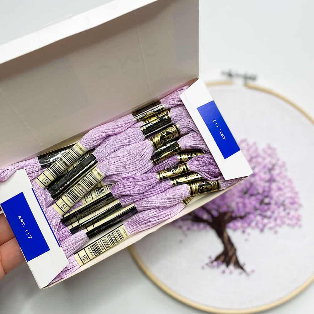 Sakura Tree Embroidery Decoration Tutorial - Makenstitch