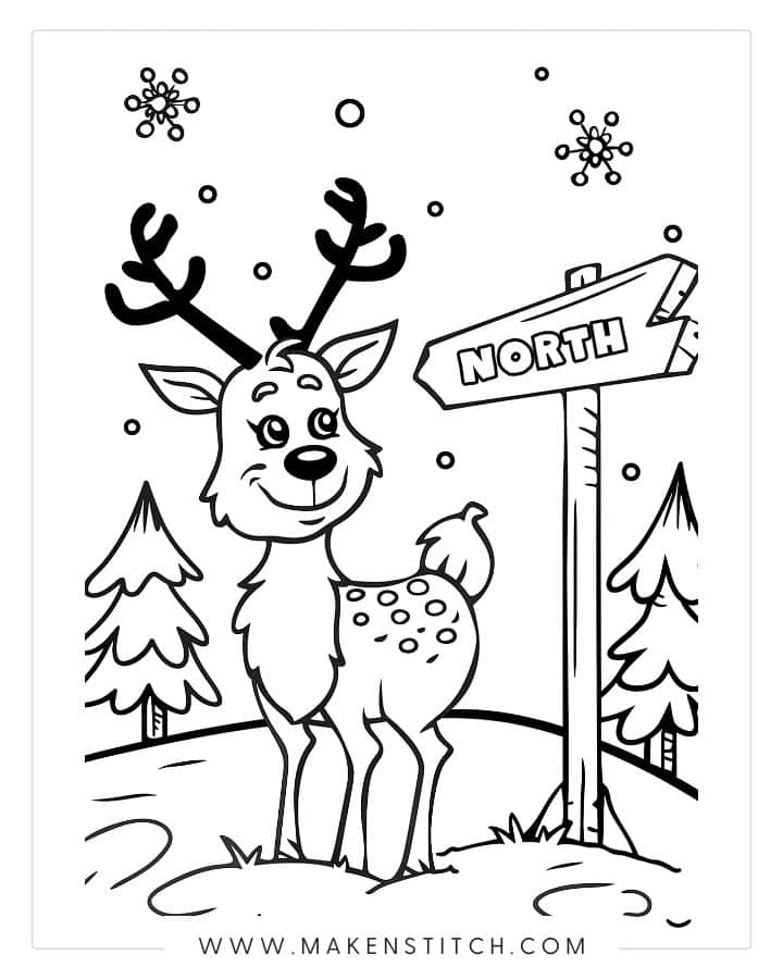 Rudolph Coloring Pages (20 Free Printables) - Makenstitch
