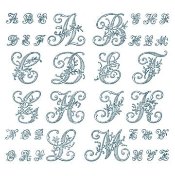 Free Printables Letters And Monograms - Makenstitch