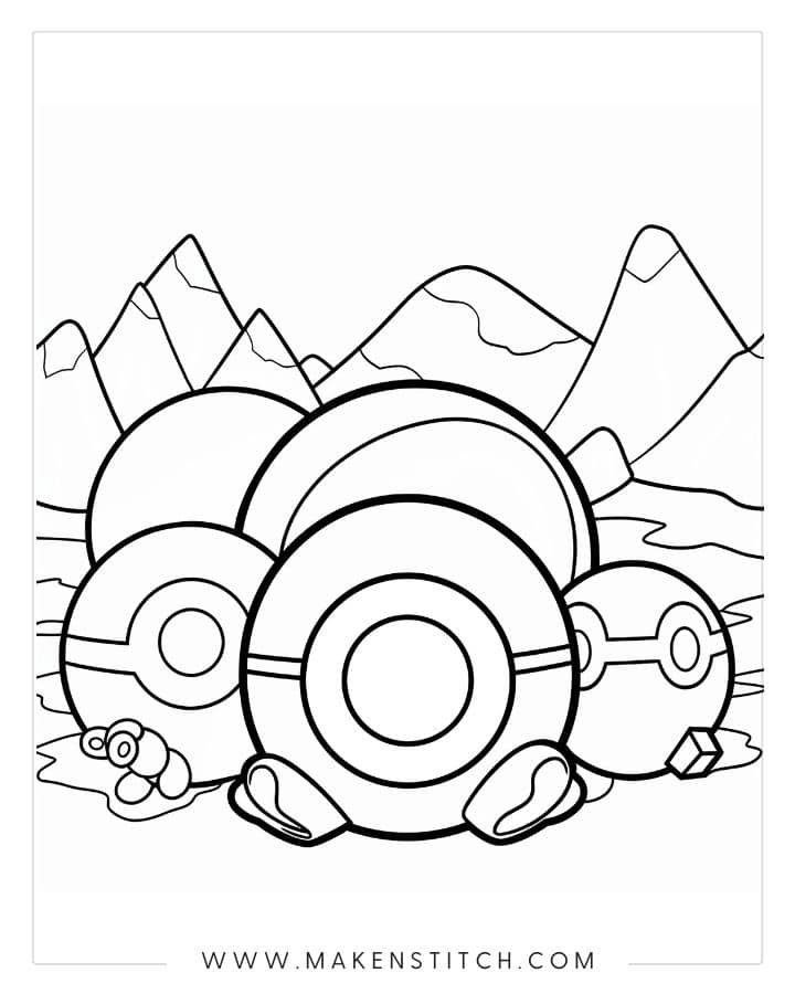 Pokemon Coloring Pages - Makenstitch