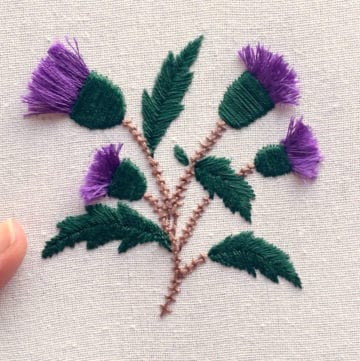 Thistle Needlework (Free Pattern) - Makenstitch